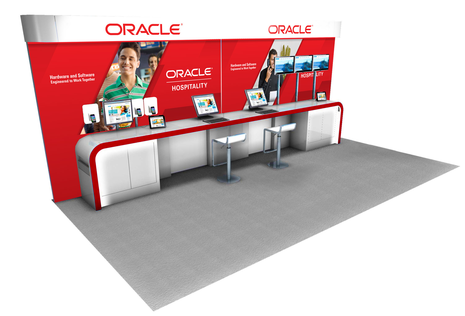 Oracle Hospitality General-Use Trade Show Booths – Bryce Cannon Witcher