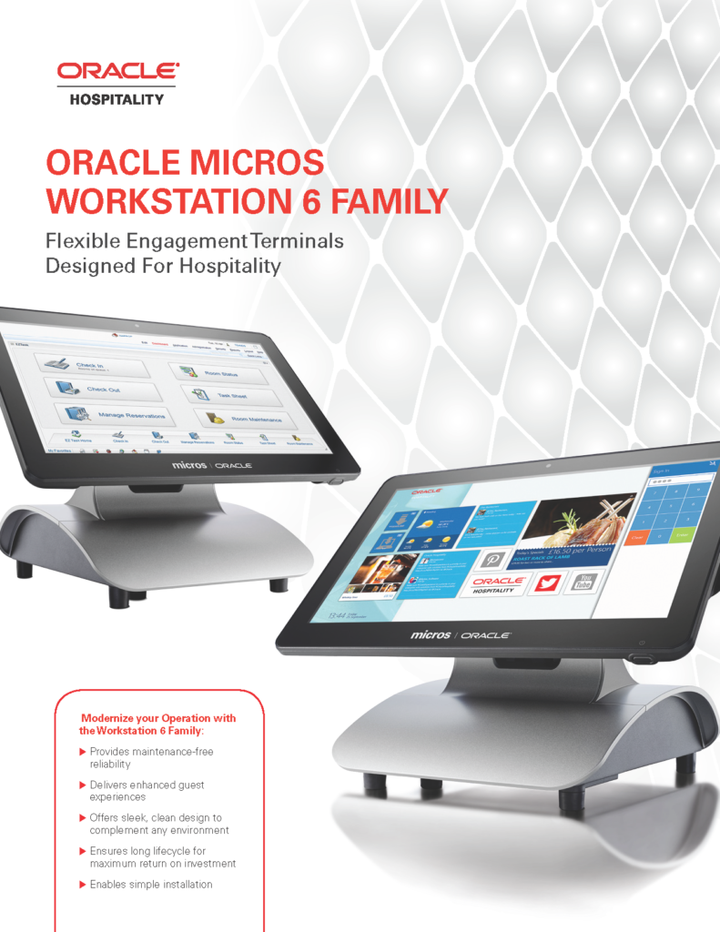 Oracle MICROS Workstation 6 Family Data Sheet – Bryce Cannon Witcher